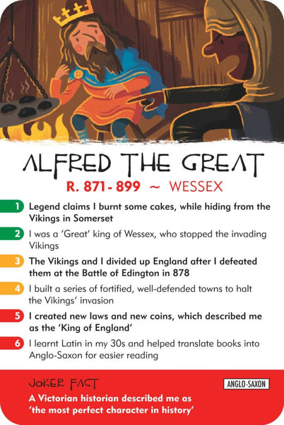 History Heroes | Kings & Queens Card Game | Indigo Blue Trading