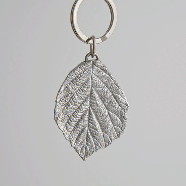 Lancaster & Gibbings | Leaf Pewter Keyring | Indigo Blue Trading
