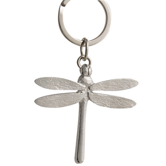 Lancaster & Gibbings | Dragonfly Pewter Keyring | Indigo Blue Trading